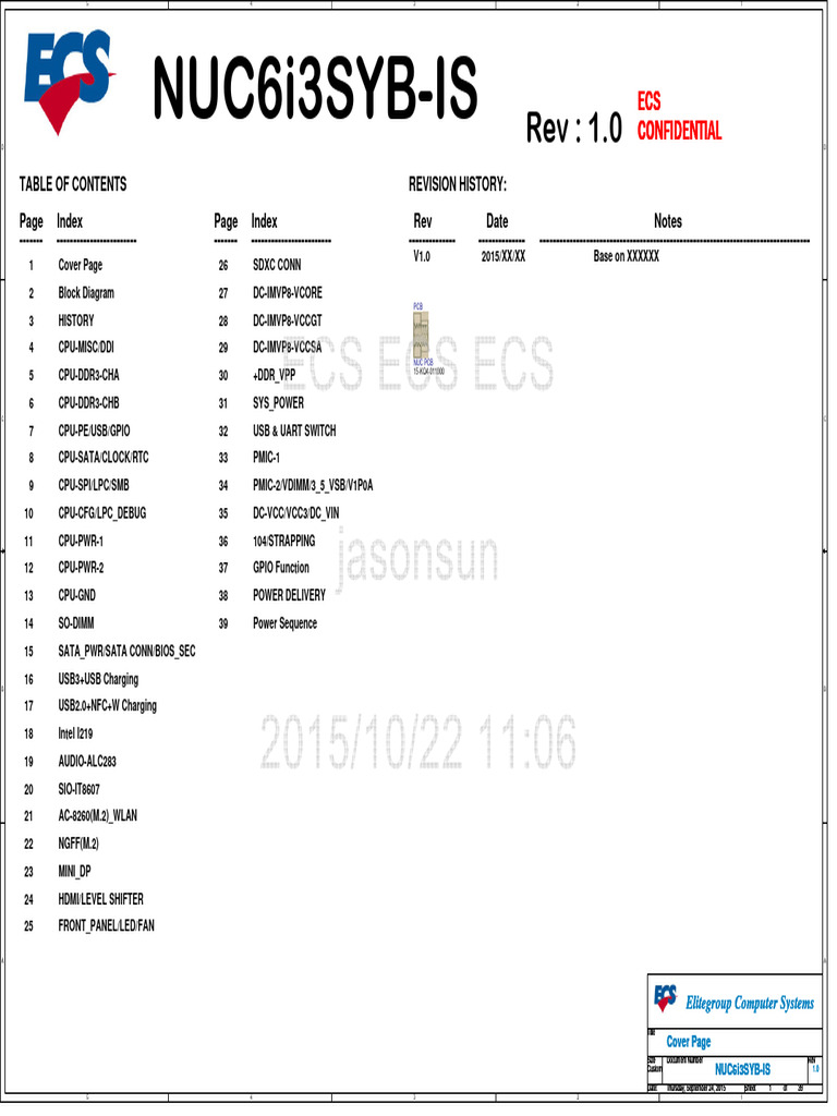 Intel Nuc Ecs Nuc6i3syb-Is | PDF