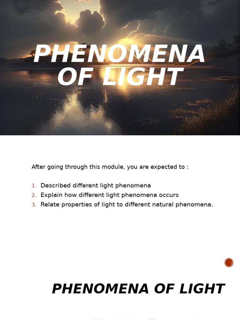 Phenomena of Light | PDF