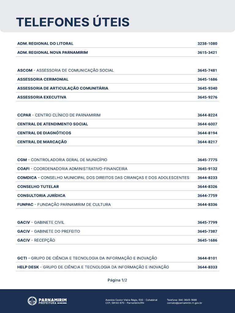 Telefones_uteis | PDF