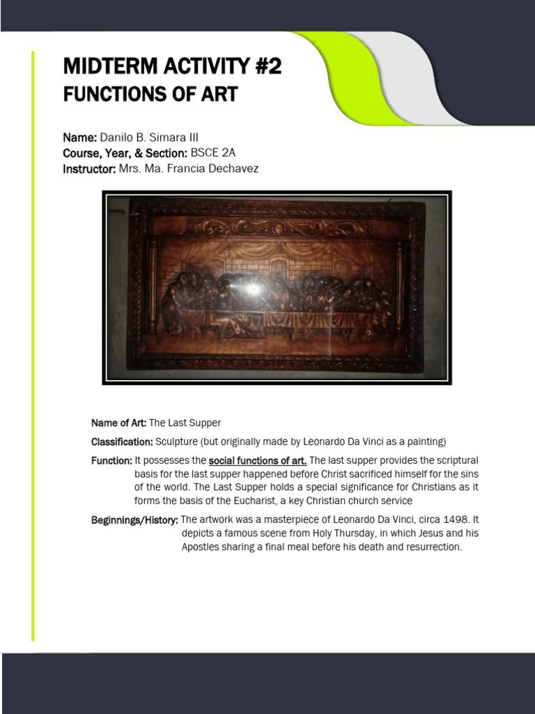 Midterm Activity 2 - Functions of Art | PDF