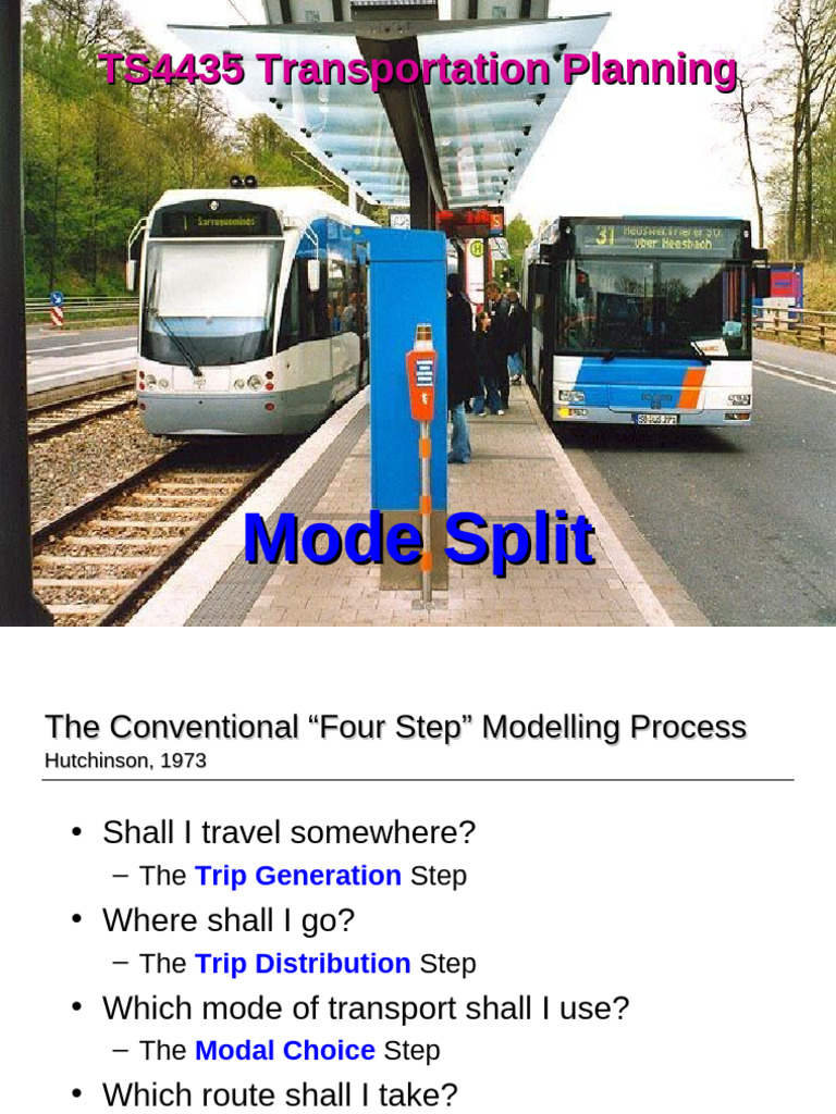 Materi 7-9. Mode-Split (Choice) | PDF