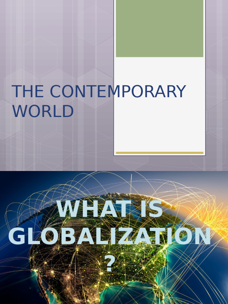 Lecture 1 - Globalization | PDF