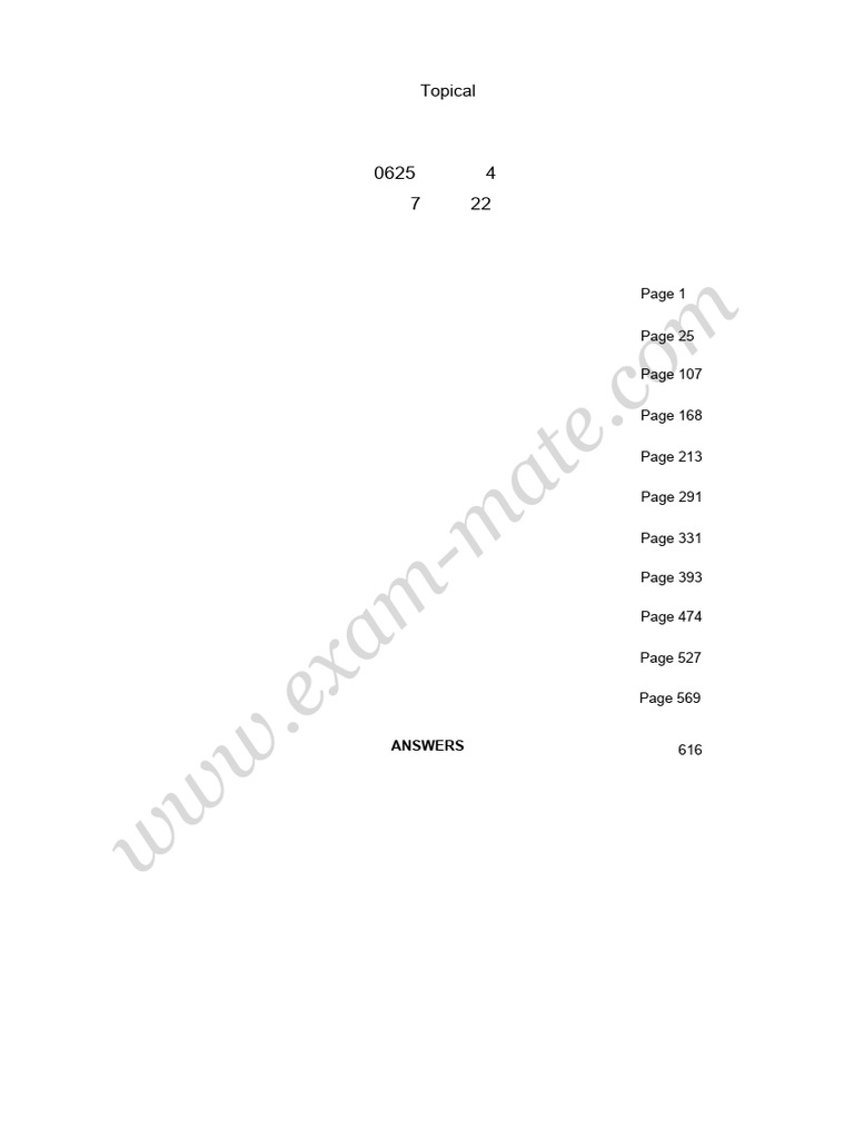 Exam Mate Topical Questions P4 | PDF