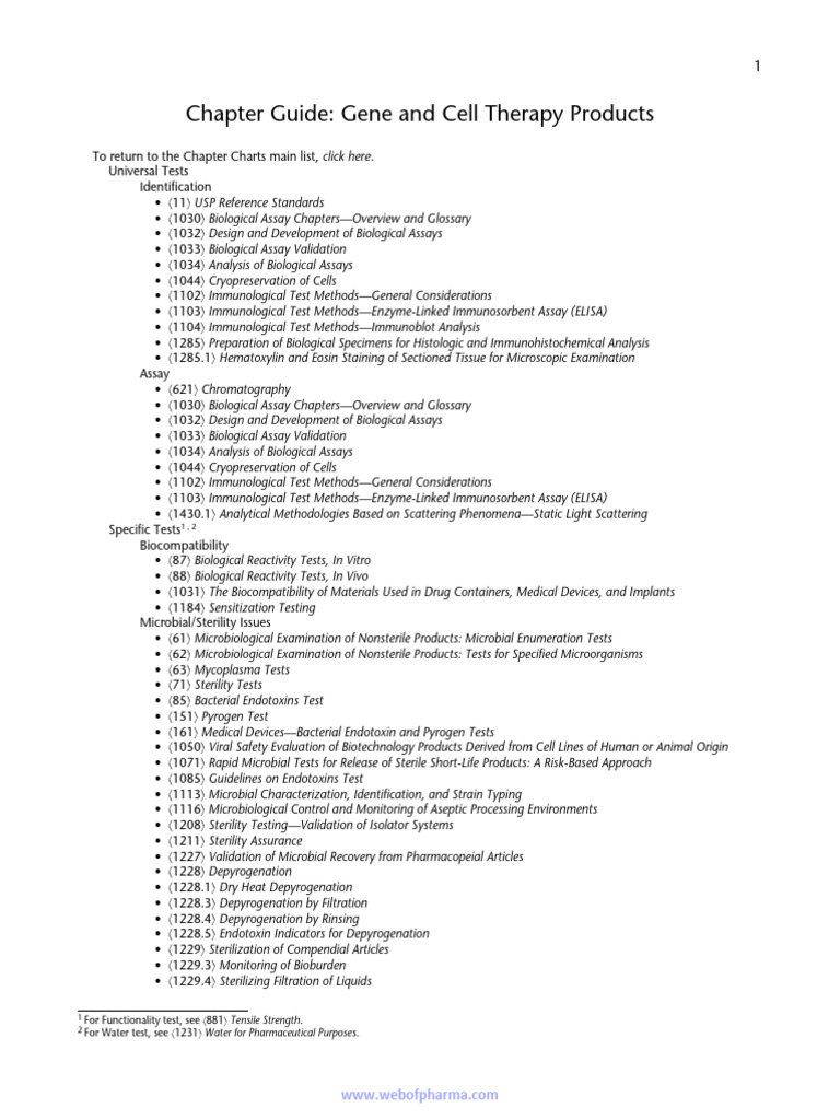 Gene and Cell Therapy Products | PDF