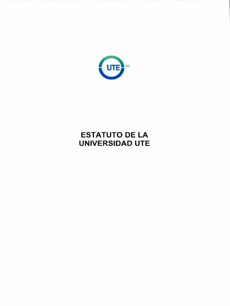 Estatuto Universidad Ute - Resolución de Consejo Universitario #03-Cu ...