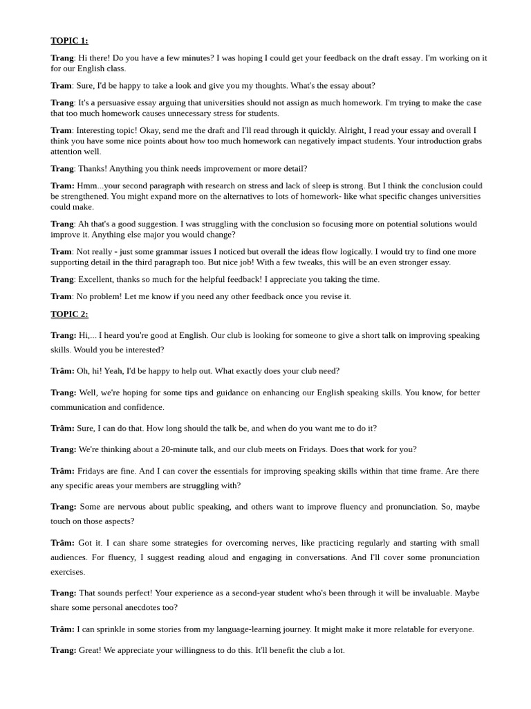 SPEAKINGTEST | PDF