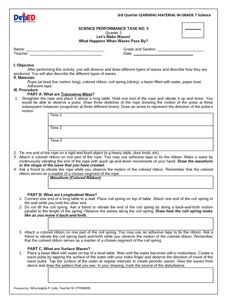 Pt5 Lets Make a Wave | PDF