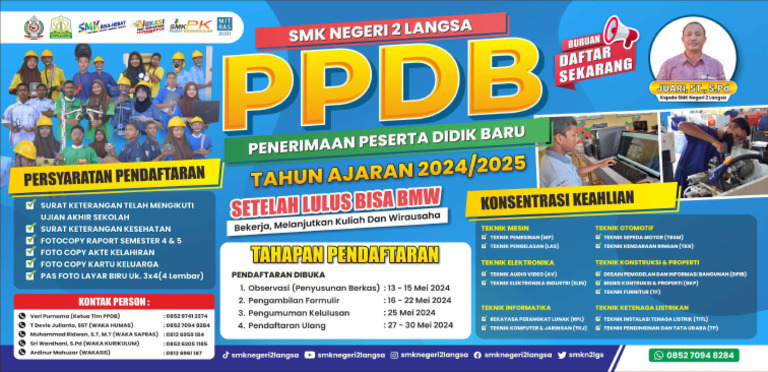 Spanduk PPDB 2024 SMK N 2 Langsa | PDF