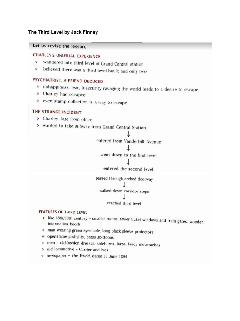 The Third Level by Jack Finney-1 | PDF