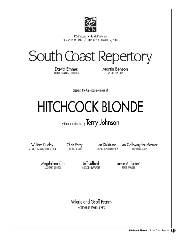 Hitchcockprog | PDF
