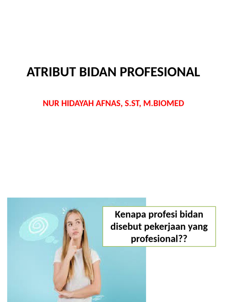 Pt 1 Atribut Bidan Profesional | PDF