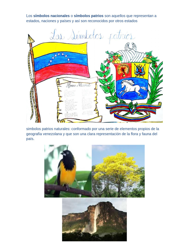 Los Simbolos Patrios | PDF