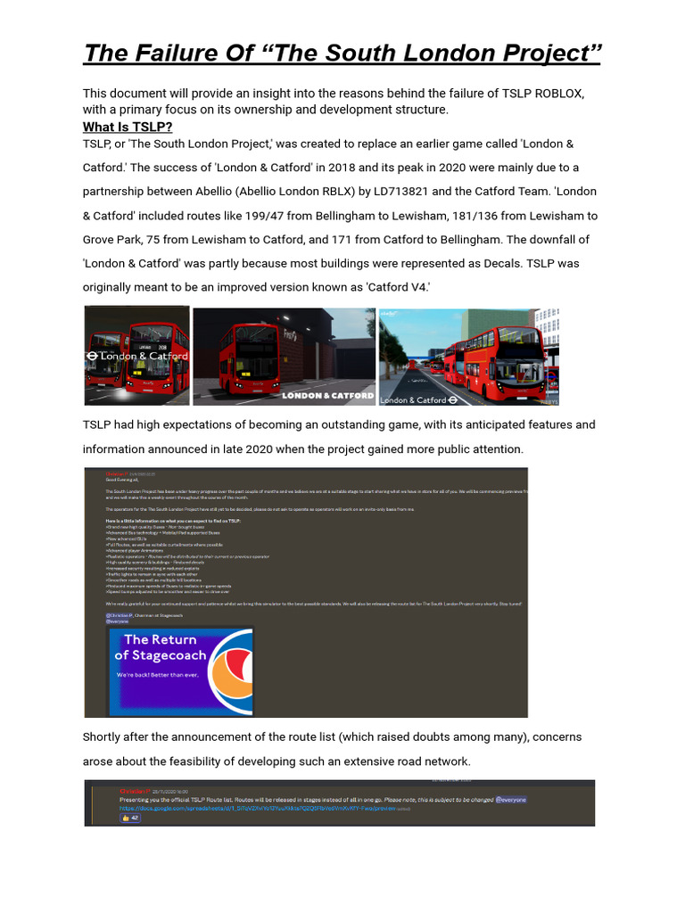 The South London Project | PDF