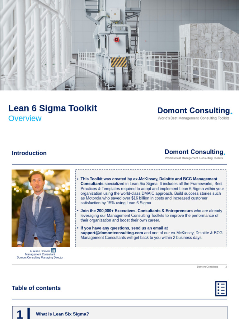 Lean 6 Sigma Toolkit - Overview | PDF | Six Sigma | Lean Manufacturing