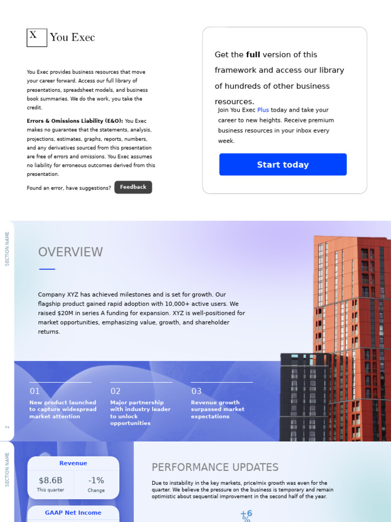 You Exec - Investor Report Free | PDF