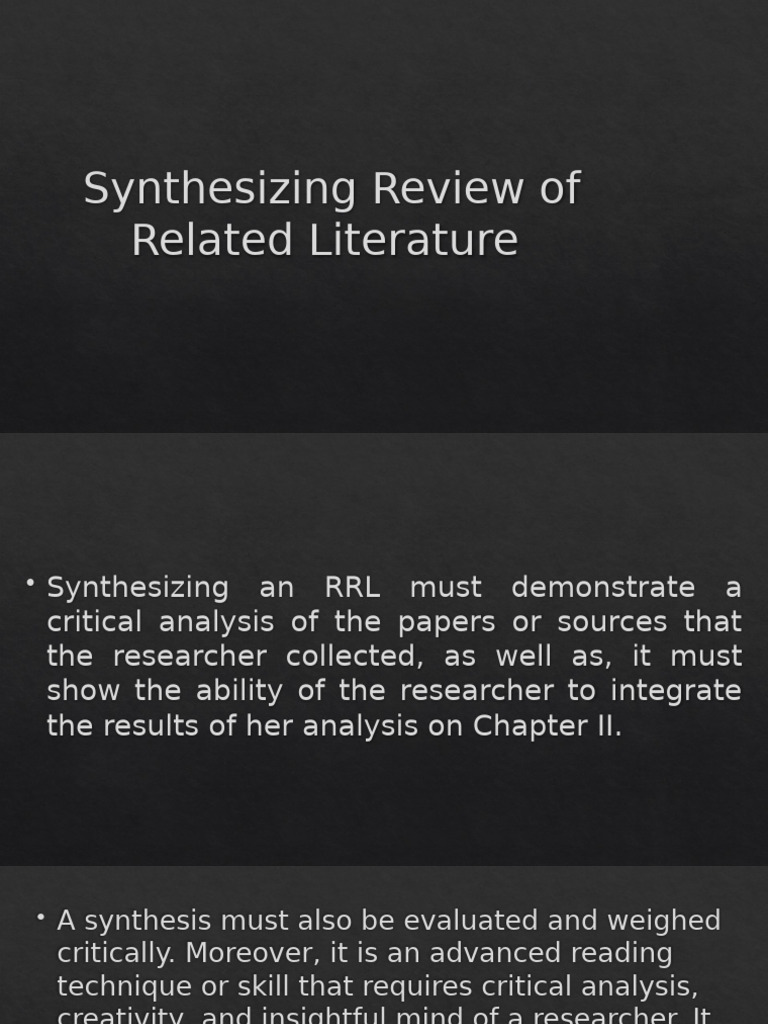 Synthesizing Review of Related Literature 1 | PDF