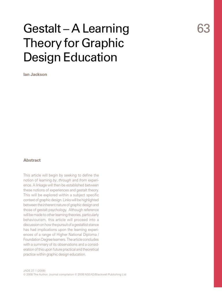 Theory Graphic Design | PDF | Thought | Learning