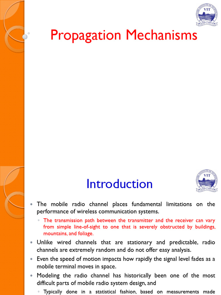 8-Propagation Mechanisms, Free Space Model-31-07-2024 | PDF