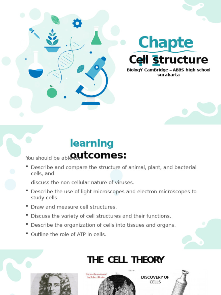 Chapter 1 Cell Structure - Bio Cambridge | PDF