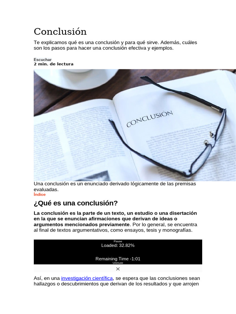Conclusión | PDF