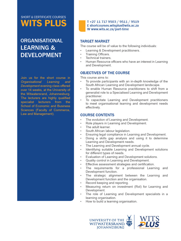Organisational Learning Development | PDF