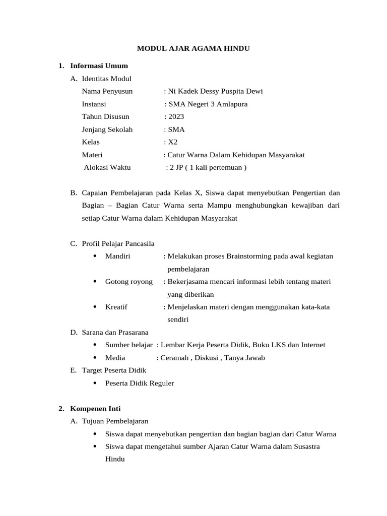 Modul Agama Bab 3 | PDF