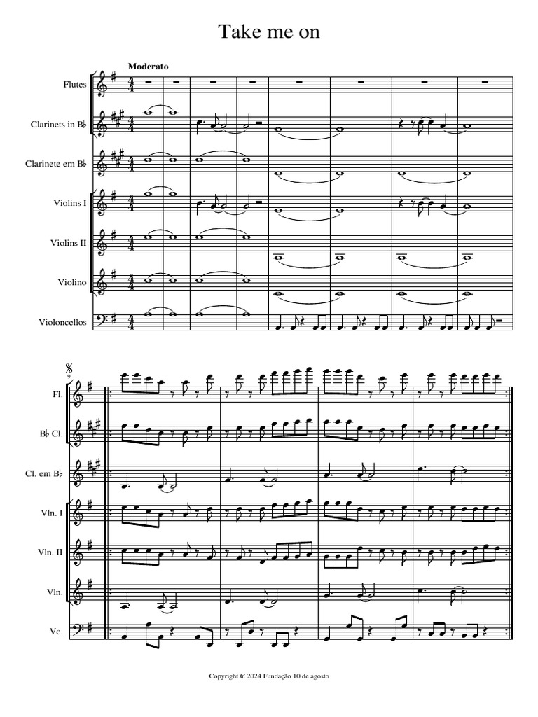 Clarinets in B - Partitura - e - Partes | PDF