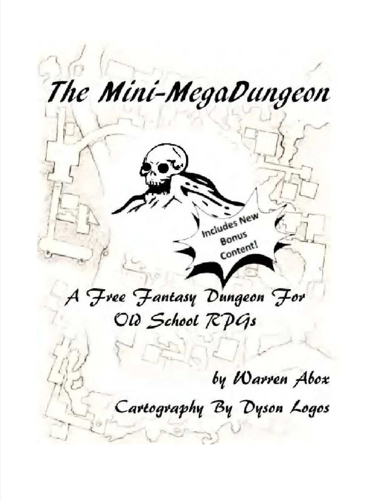 The Mini-MegaDungeon Consolidated (OSR) | PDF