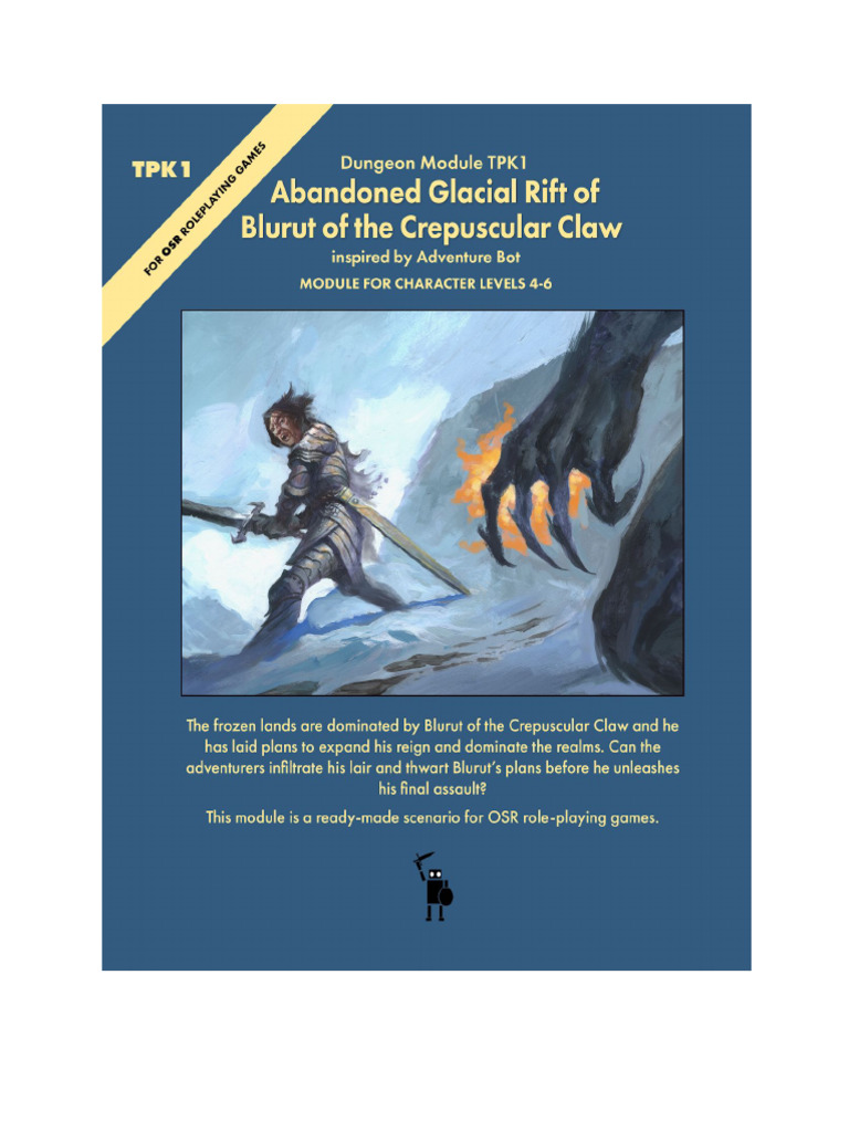 TPK1 Abandoned Glacial Rift of The Crepuscular Claw (OSR) | PDF ...
