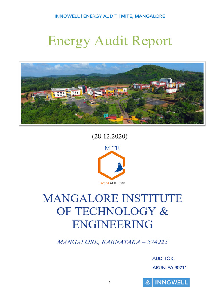 MITE Energy Audit Report 2020 NAAC | PDF