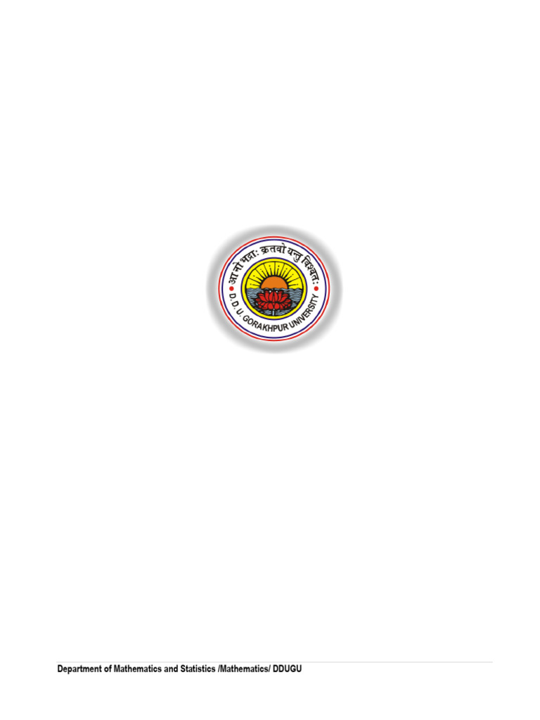 NEP - Syllabus M.A.& M.Sc. Mathematics (2022-2023) PDF | PDF