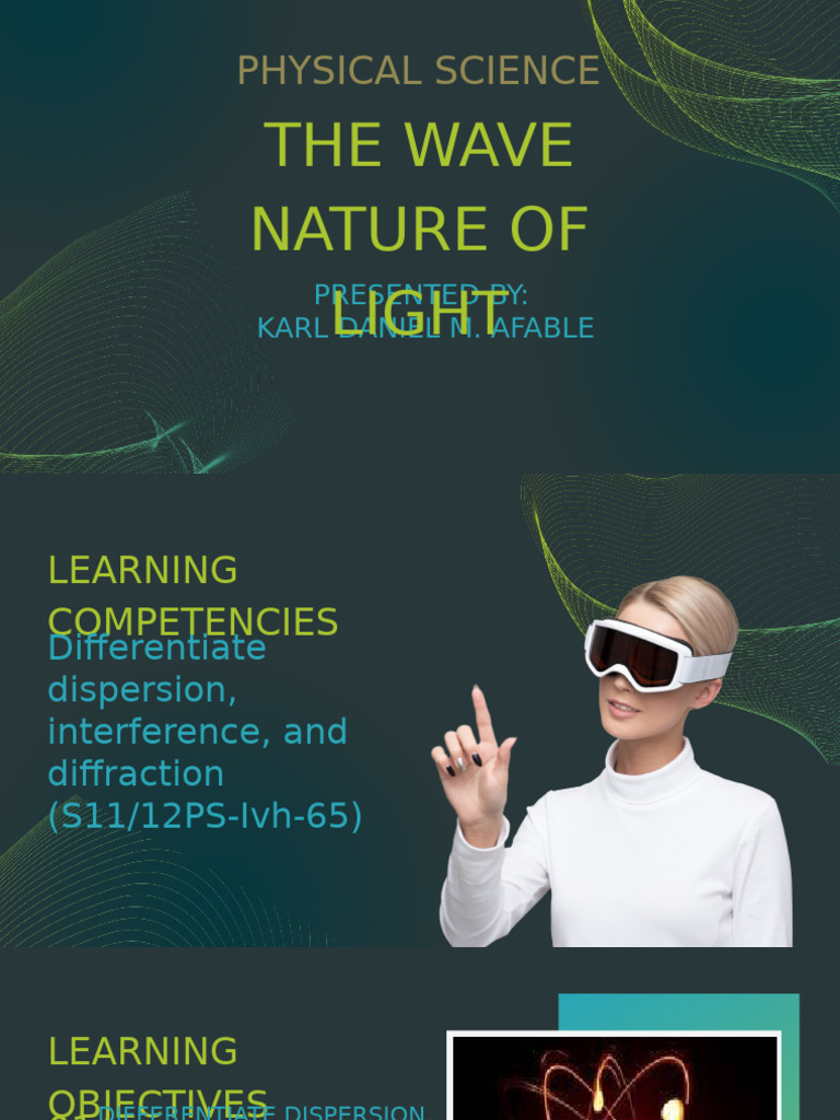 Wave Nature of Light | PDF | Electromagnetic Spectrum | Wavelength