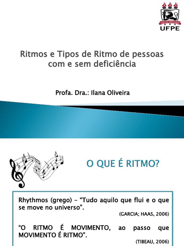 Ritmos e Tipos de Ritmo 2023.2 | PDF