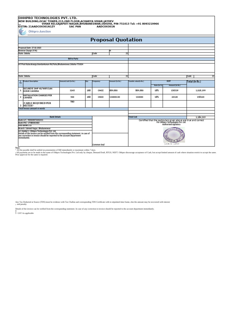 z1 Patia - Quotation For Camera Installation & PC (1) .XLSX - z1 ...