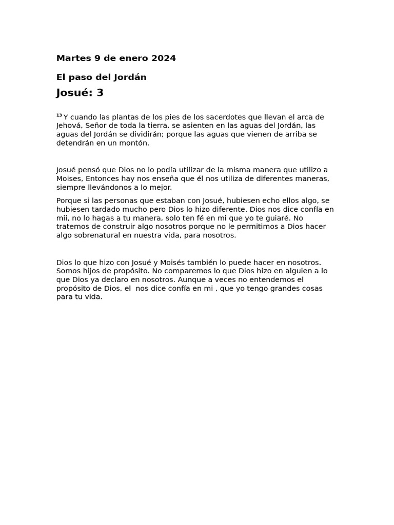 El Paso Del Jordán | PDF