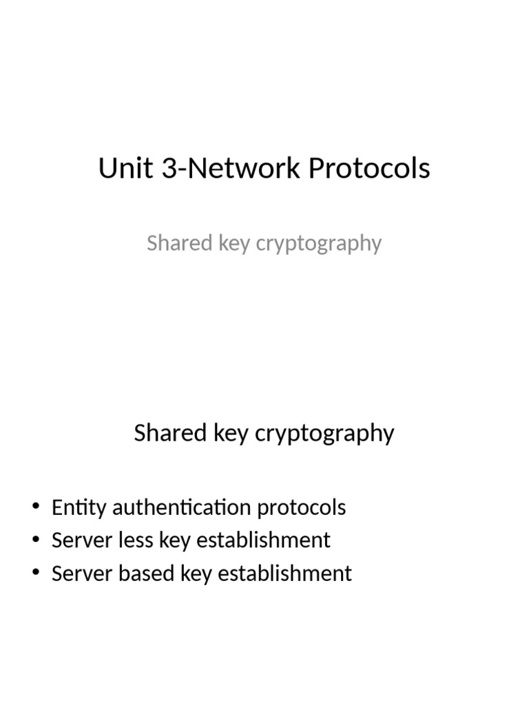 Shared Key Cryptography | PDF