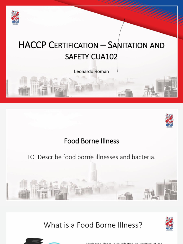 Lesson 3 HACCP Basic Culinary | PDF