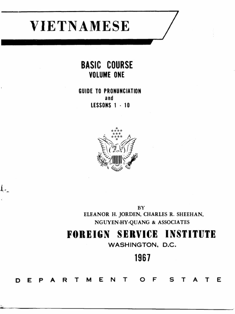 FSI Vietnamese Basic Course | PDF
