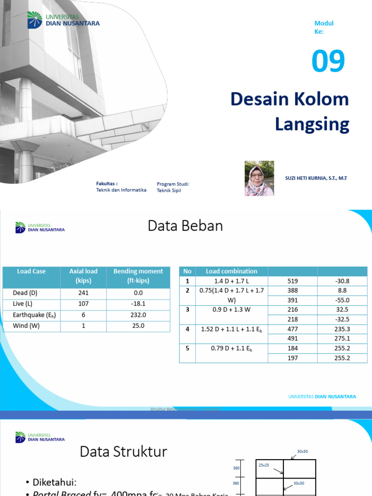 MK-9 (Desain Kolom Langsing) | PDF