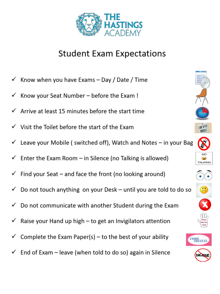 Tha Exams Student Expectations | PDF