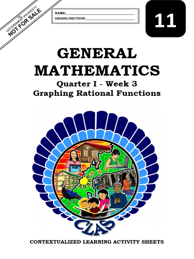 Q1 CLAS 3 General-Mathematics - Graphing-Rational-Functions | PDF