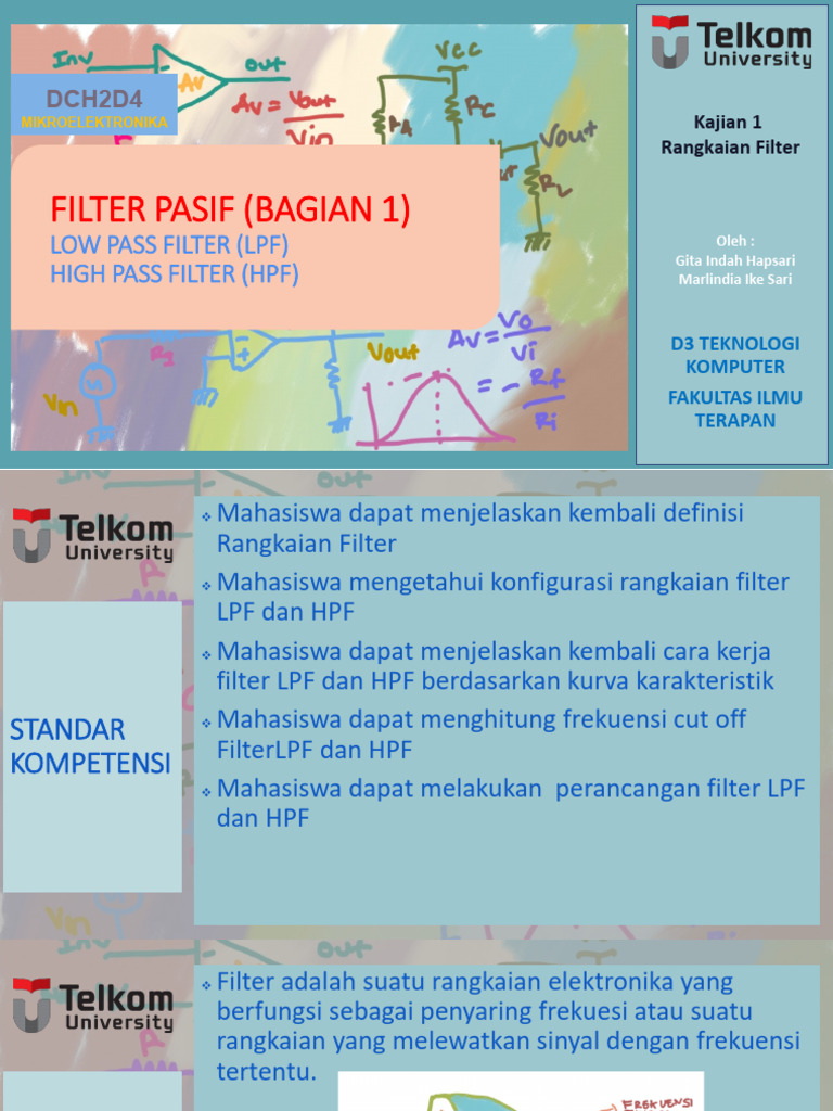 Slide 1 Filter Pasif LPF HPF-GIH-TCL | PDF