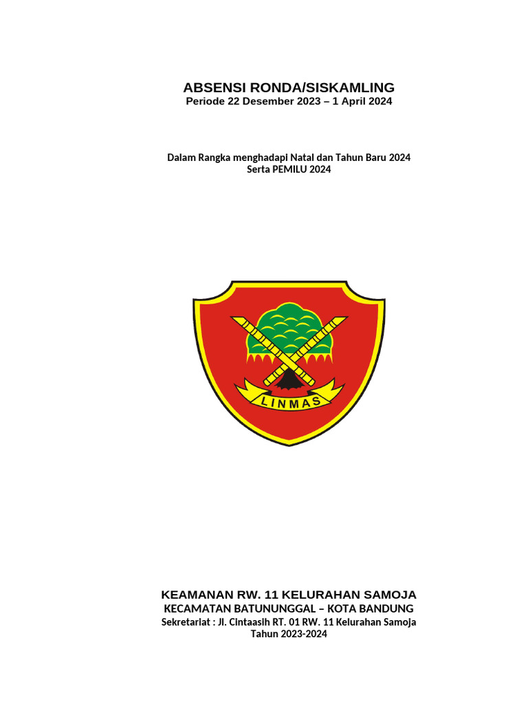 Absensi Tugas Ronda | PDF