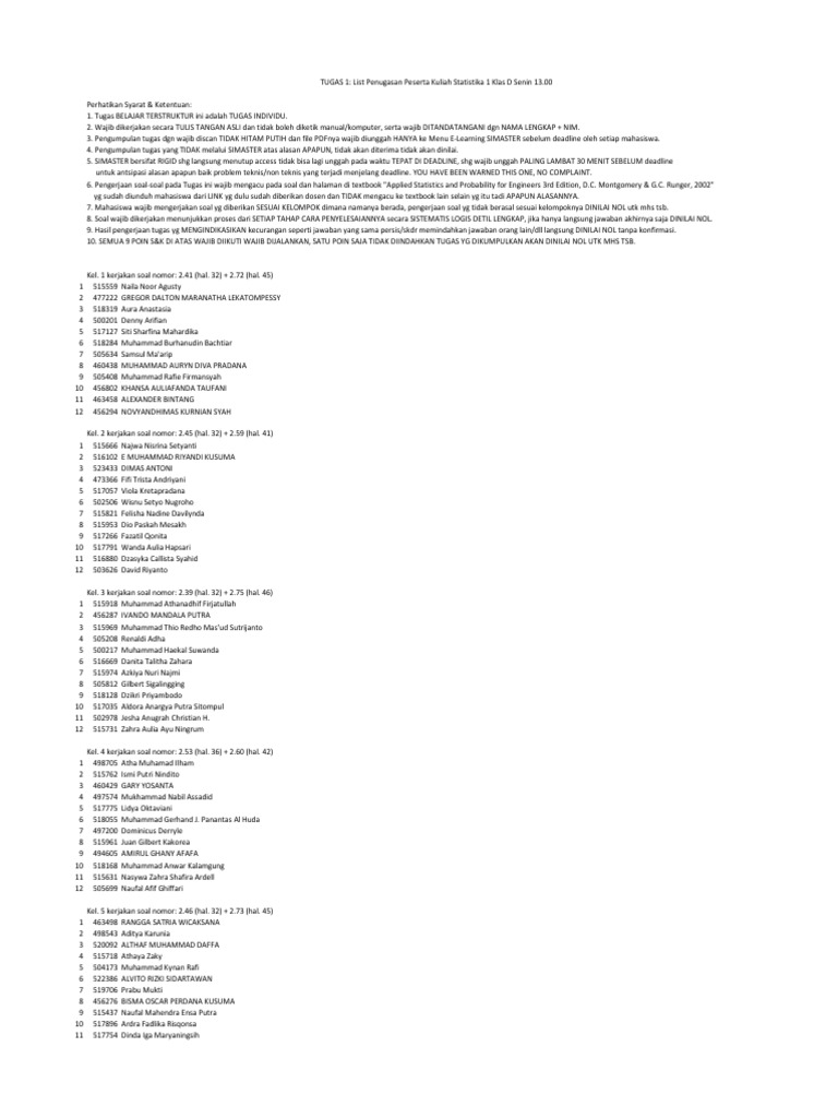 Statictic Requirement For Engineering Analysis | PDF