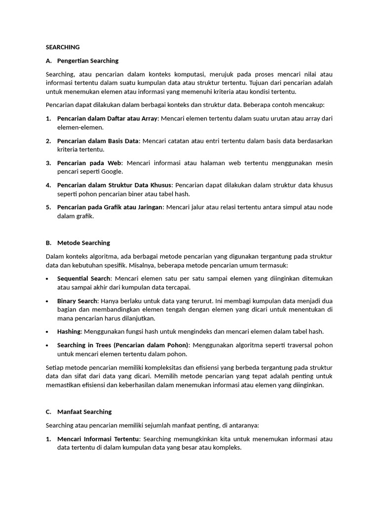 Searching, Sorting, Stack and Queue | PDF