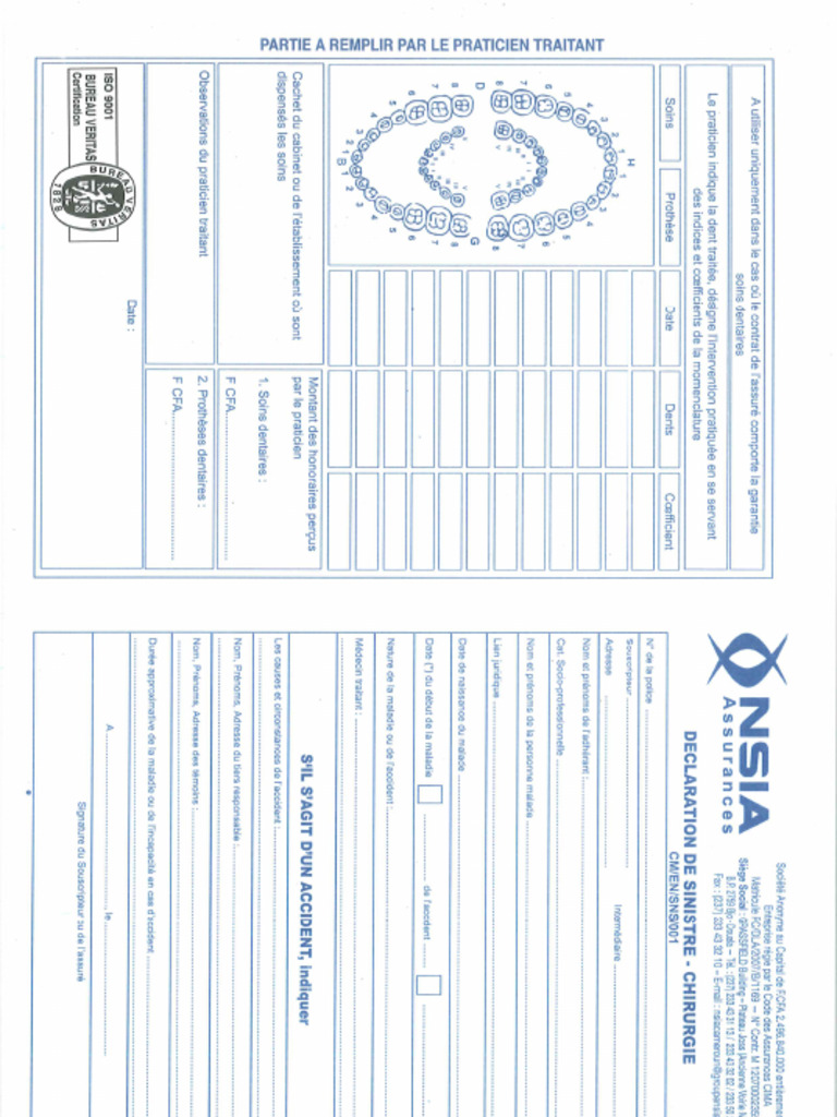 Fiche Declaration Maladie Francais-Anglais | PDF