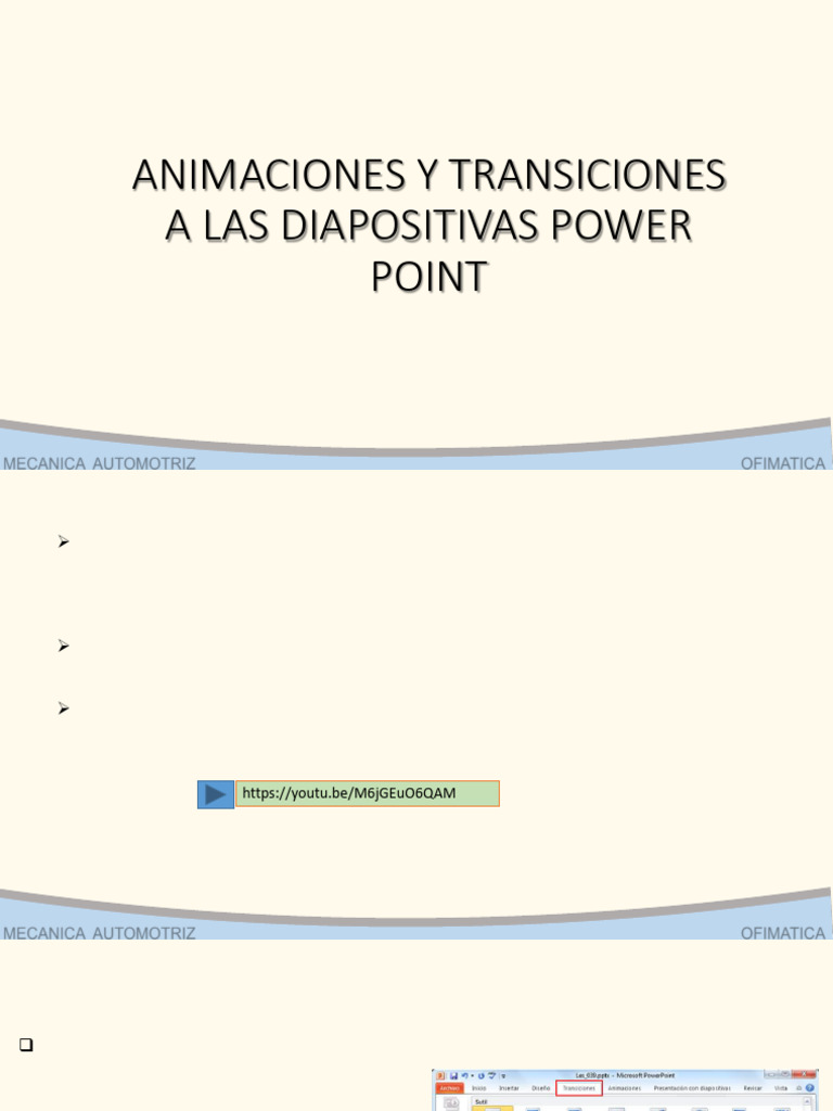 Animaciones y Transiciones de Power Point. | PDF | Microsoft PowerPoint