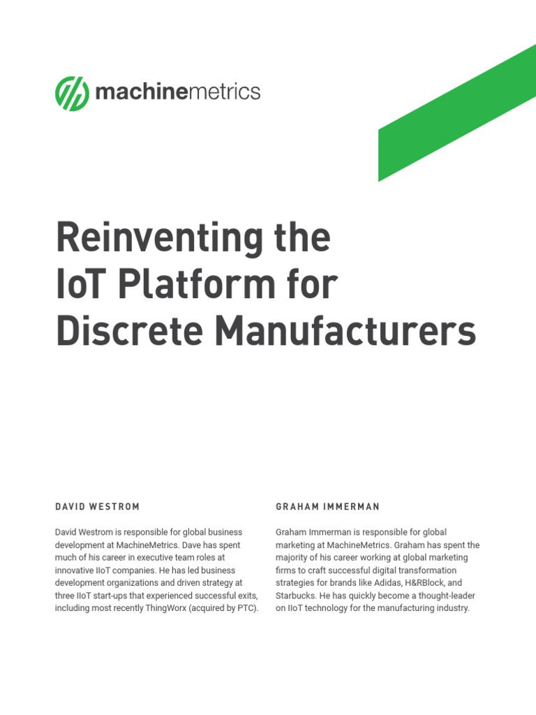 Reinventing The IoT Platform White Paper | PDF