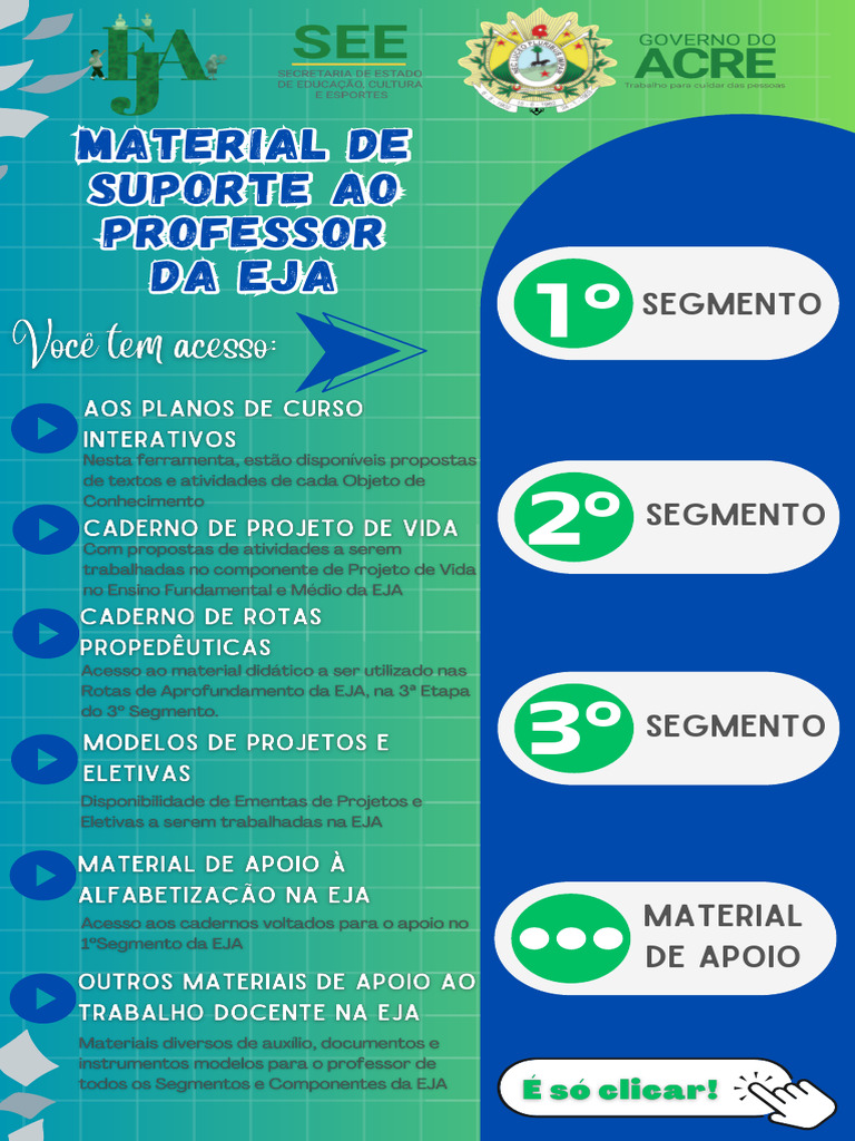 Card Material Do Professor Da Eja | PDF