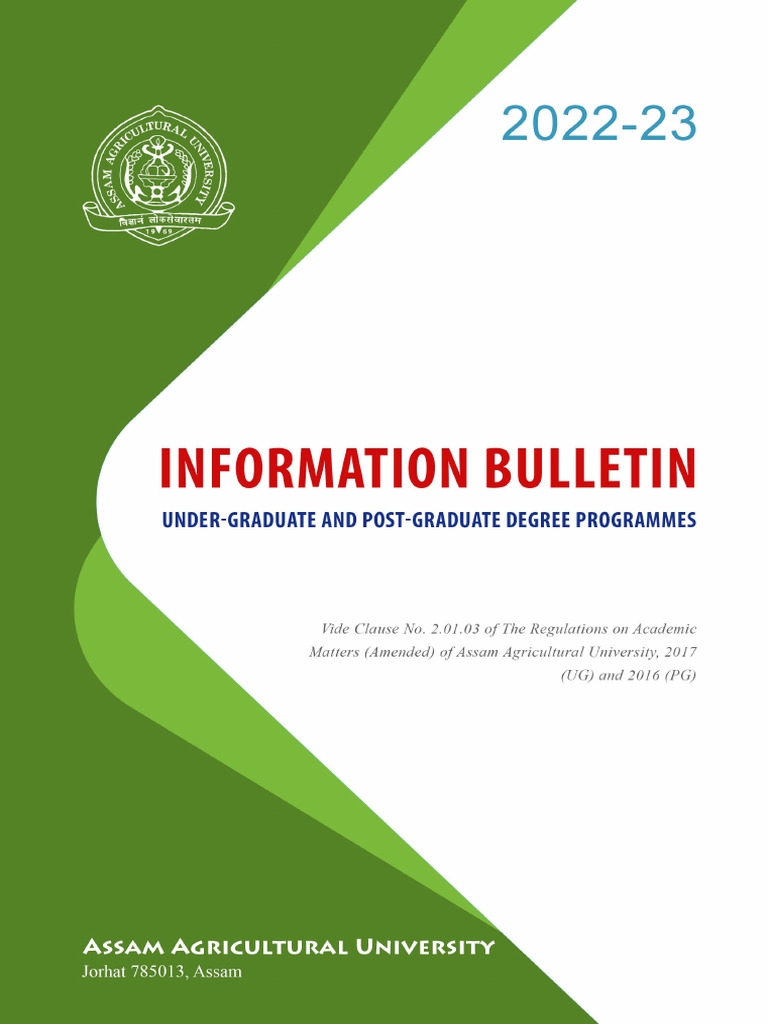 AAU Information Bulletin 2022 | PDF